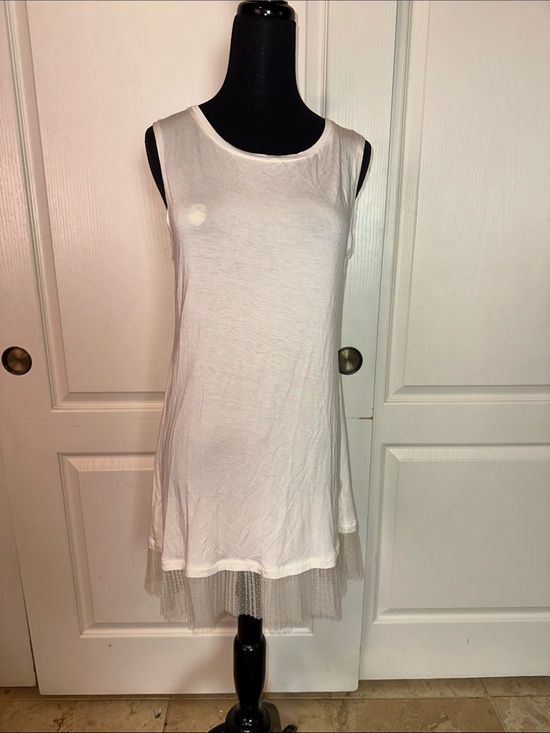 Logo Layers | Tops | Logo Layers White Sleeveless Slip Tank Top With ...